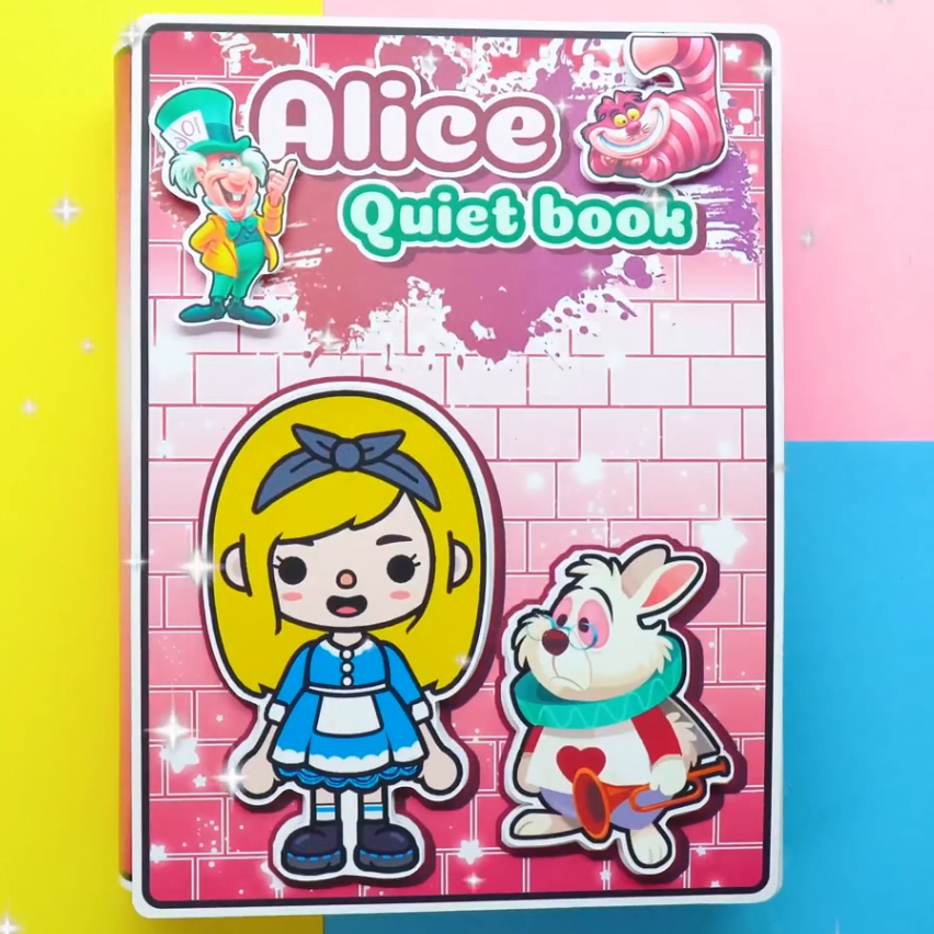 Học Liệu Toca Alice Quite Book , Đồ chơi bóc dán , đồ chơi thông minh ...