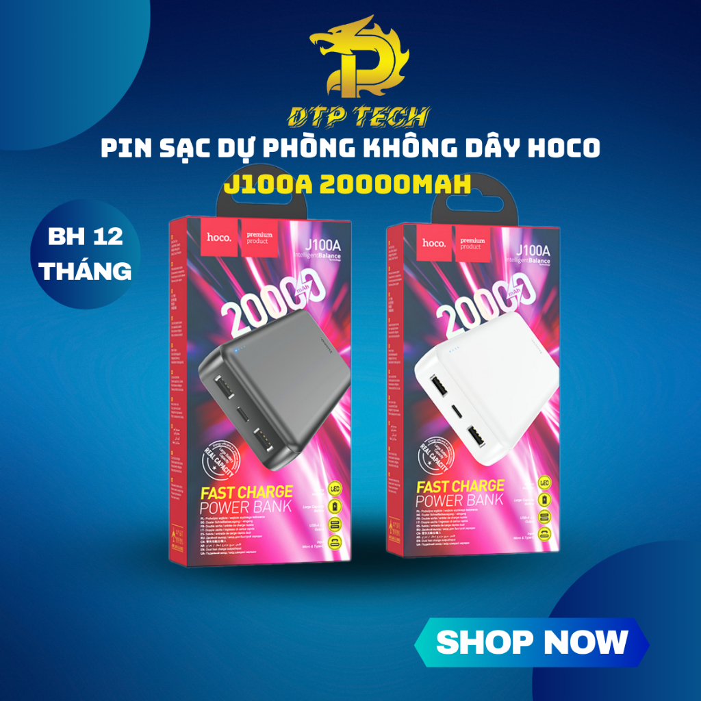 Pin sạc dự phòng Hoco 20000mAh J100A Hàng Chính Hãng | Shopee Việt Nam