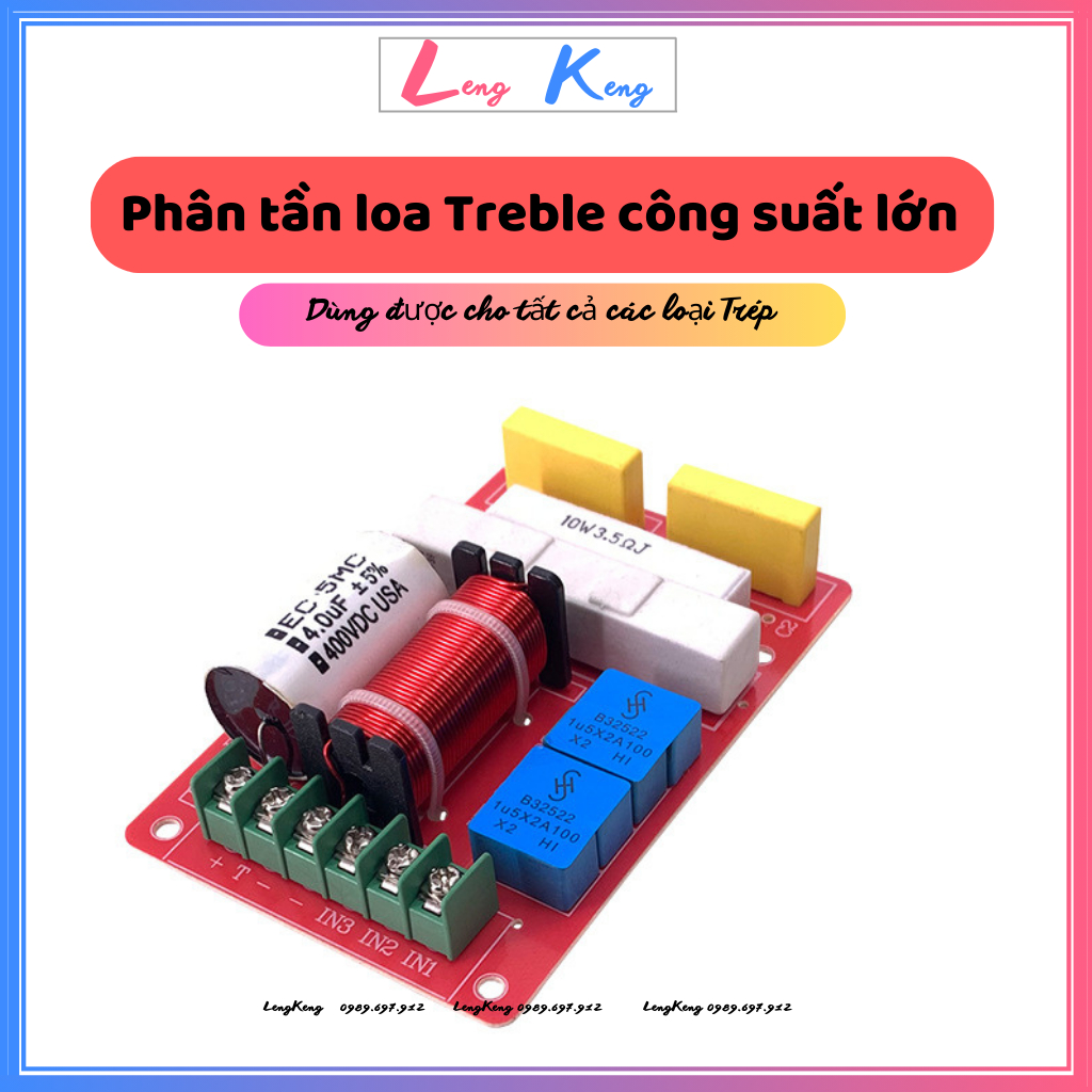 Mạch phân tần loa treble nhập khẩu cao cấp WEAH T-103 | Dùng cho các loa treble kèn, loa treble ...