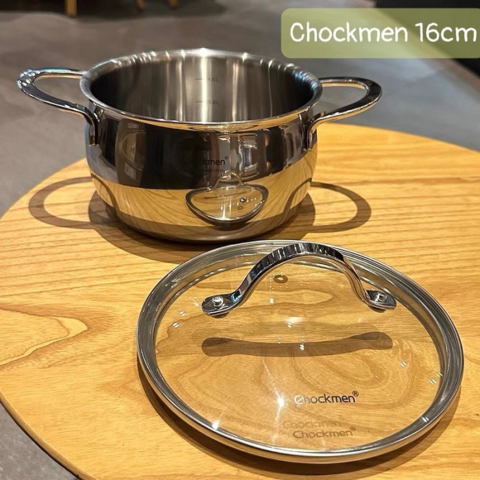 Nồi inox Chockman liền khối 16cm - đẹp xuất sắc | Shopee Việt Nam