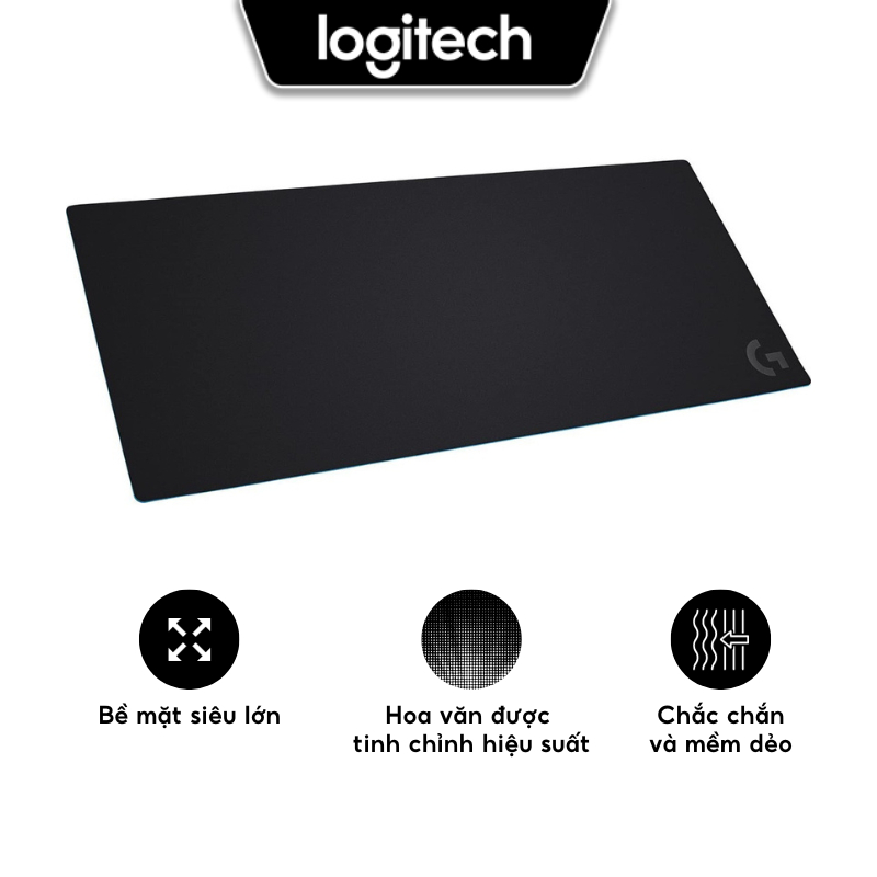 Lót chuột Logitech G840 đế cao su ổn định, bề mặt điều chỉnh hiệu suất ...