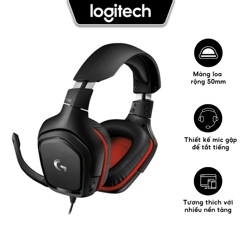 Tai nghe Logitech G331 Wired Gaming - Đen | Shopee Việt Nam