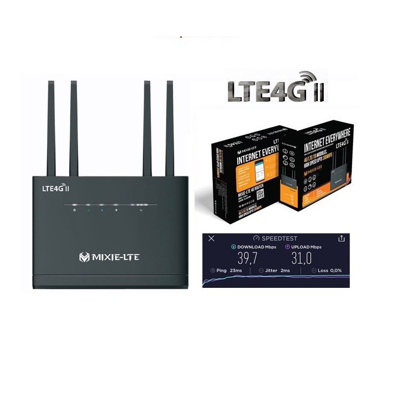 Bộp phát Wifi từ Sim 4G MIXIE-LTE II ( 32 User - 4 anten ) | Shopee Việt Nam