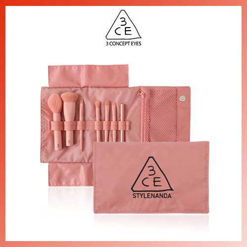 Bộ cọ trang điểm 7 món 3CE mini makeup brush kit | Shopee Việt Nam