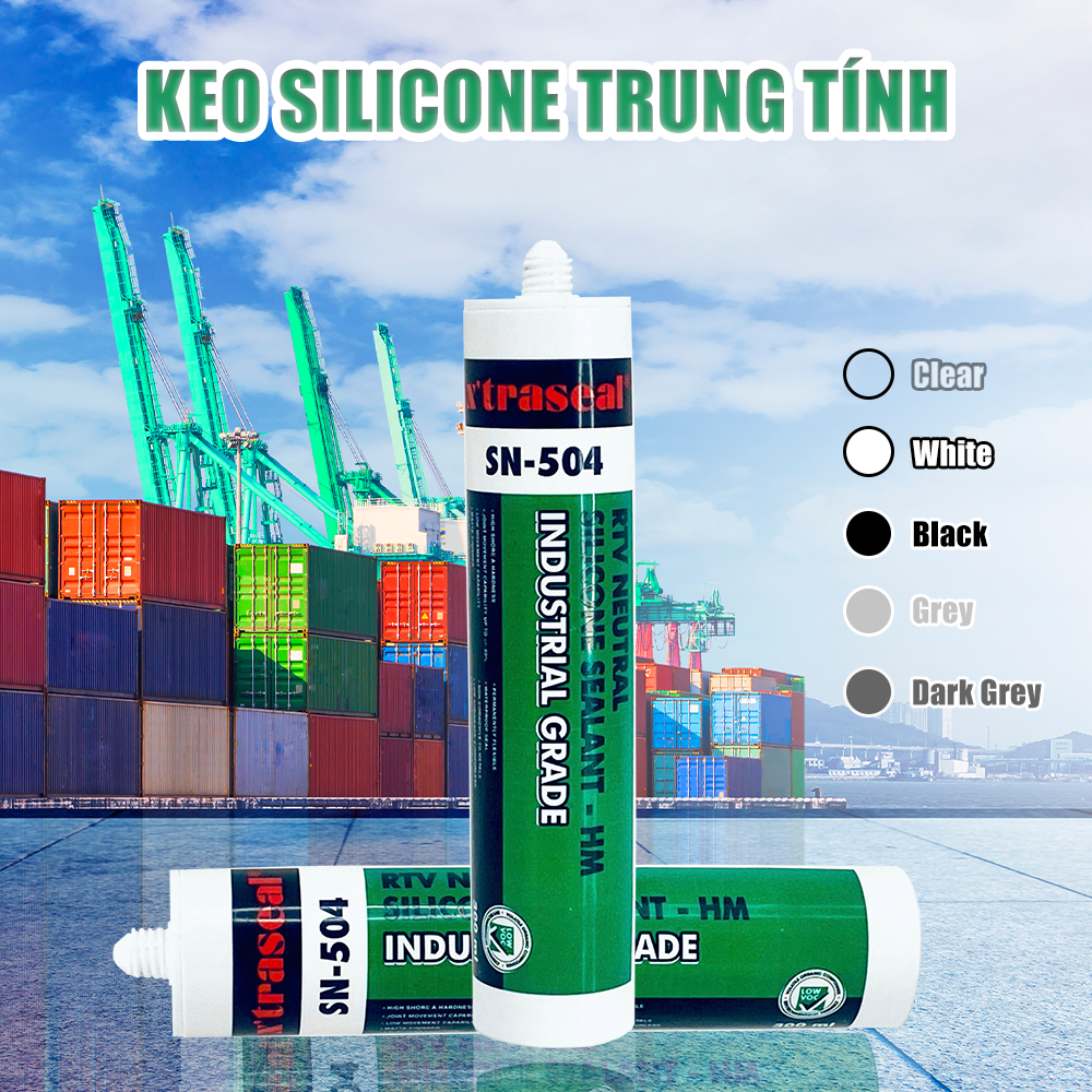 Keo trám khe silicone trung tính X'traseal đa năng không rạn nứt nhiều màu RTV SN-504 300g ...
