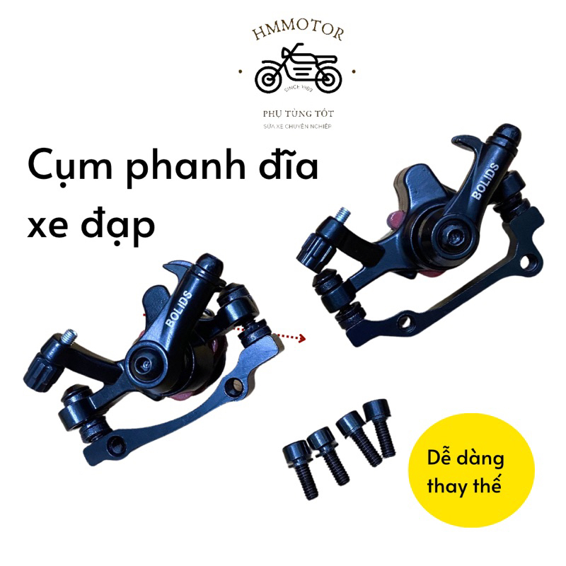 Cụm phanh đĩa xe đạp (đã kèm má phanh) | Shopee Việt Nam