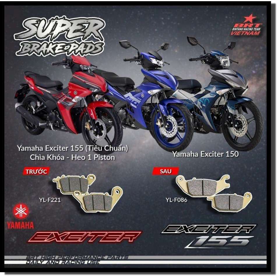 BỐ THẮNG ĐĨA BRT CHO EX 150/ EX155 bản heo 1 pis | Shopee Việt Nam