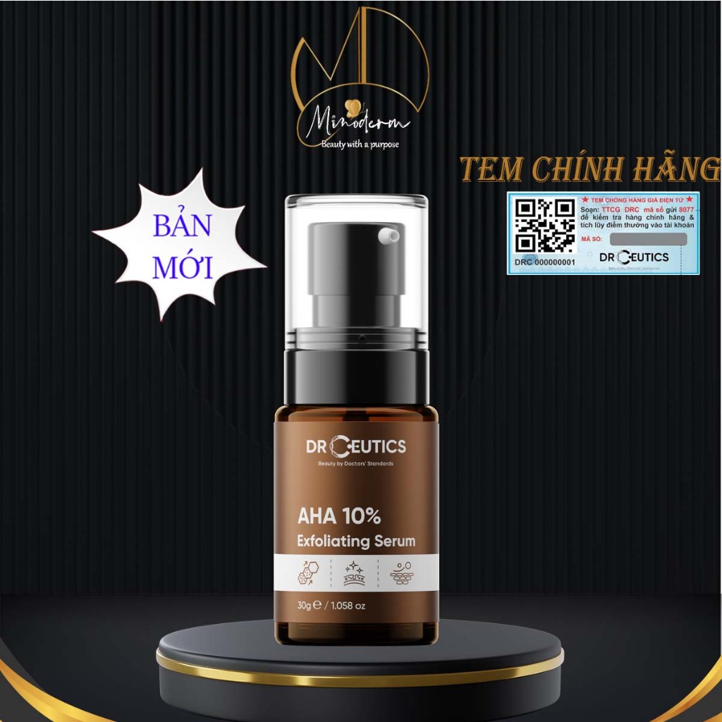 Dung Dịch AHA DrCeutics Tẩy Da Chết Làm Sáng Và Chống Lão Hóa Da 30ml, 100ml | Shopee Việt Nam