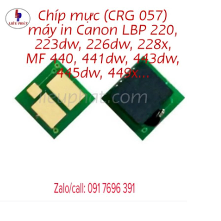Chíp mực in CRG057 dùng cho máy in Canon LBP 220, 223dw, 226dw, 228x ...