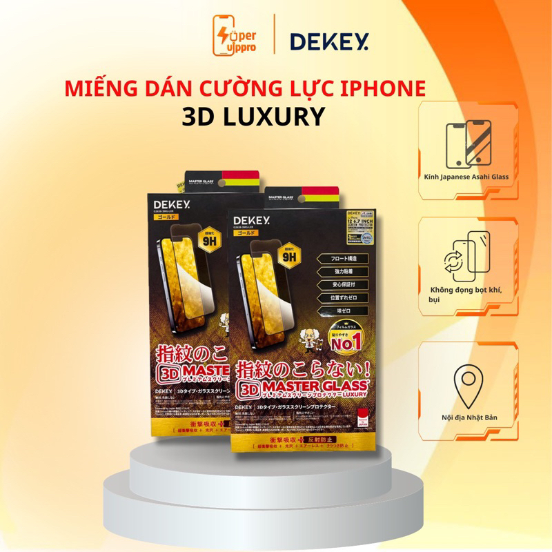 [Hàng Chính Hãng] Kính Cường Lực Dekey 3D Luxury Master Nhật Bản- Dòng ...