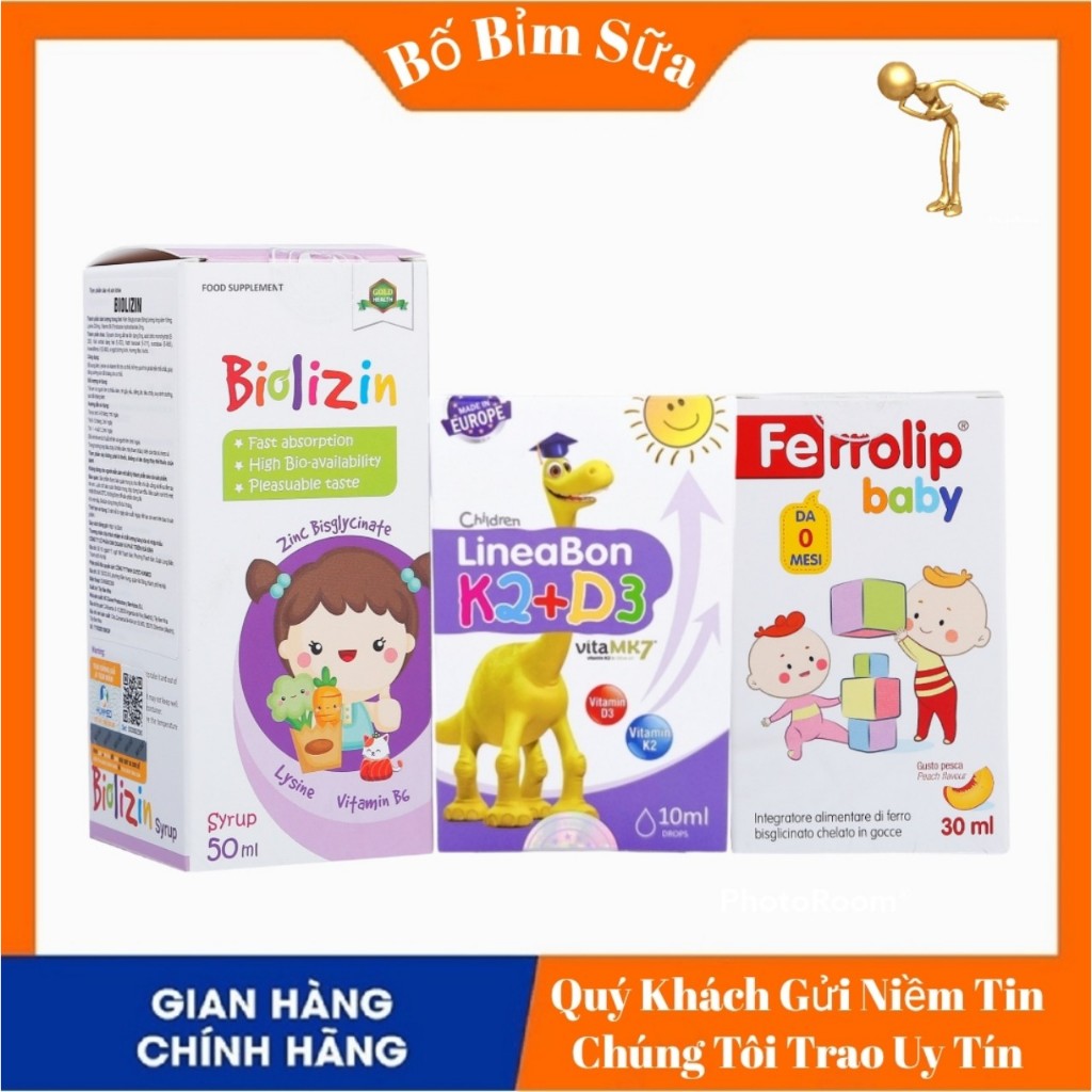 LineaBon Vitamin K2+D3 Hộp 10ml Và Sắt Hữu Cơ Ferrolip Baby Hộp 30ml Và ...