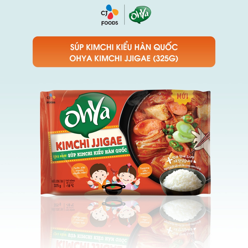 [HCM] Súp Kim chi Hàn Quốc Kimchi Jjigae Ohya 325g (đầy đủ topping ...