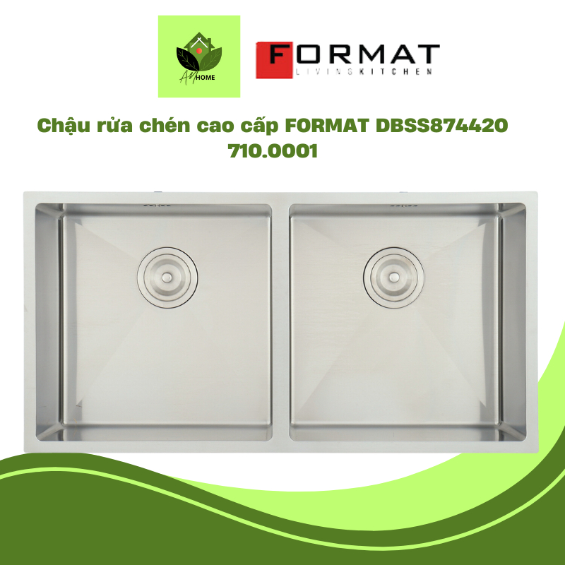 Chậu rửa chén Inox cao cấp FORMAT SQUAREXDBSS874420 (710.0001) | Shopee ...