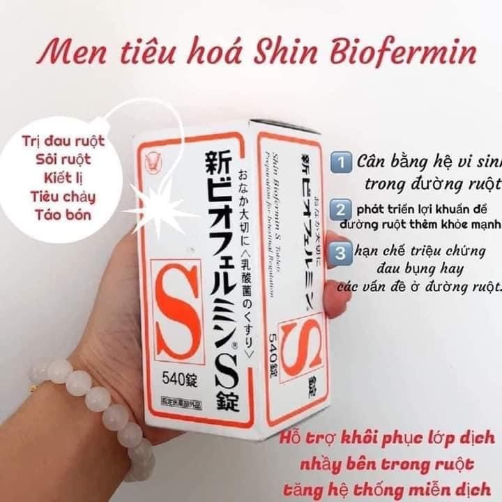 Men vi sinh, men tiêu hóa Shin Biofermin S Tablets Nhật 350 viên và 550 ...
