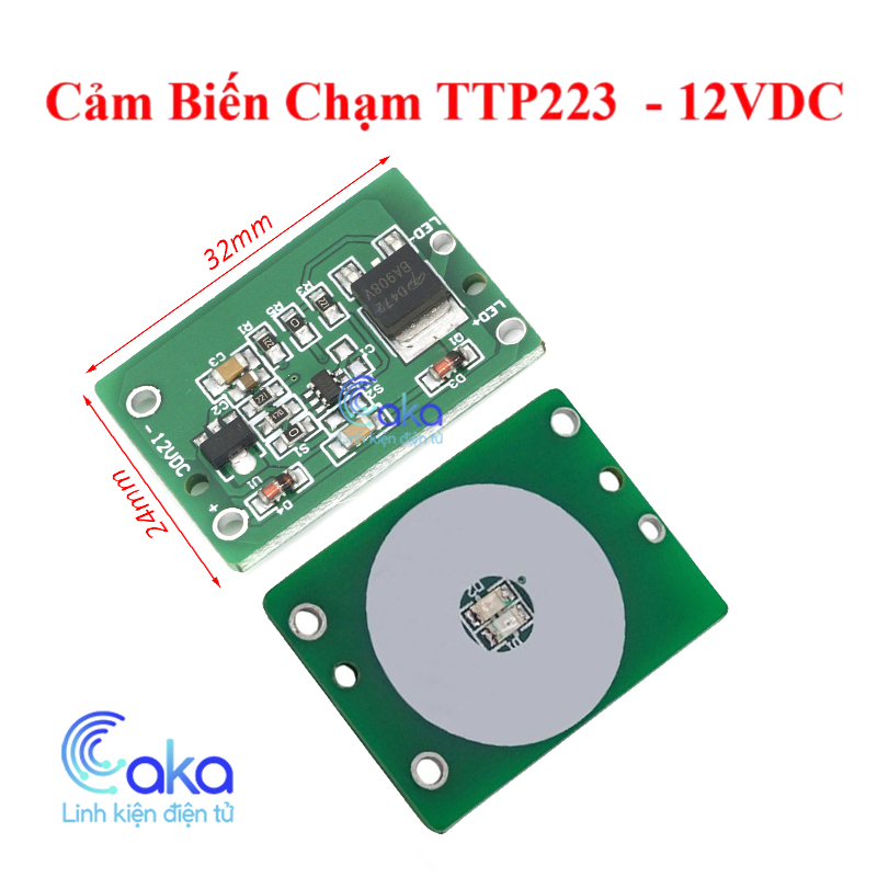 Cảm Biến Chạm Điện Dung TTP223 Nút Nhấn Cảm Ứng 12VDC | Shopee Việt Nam