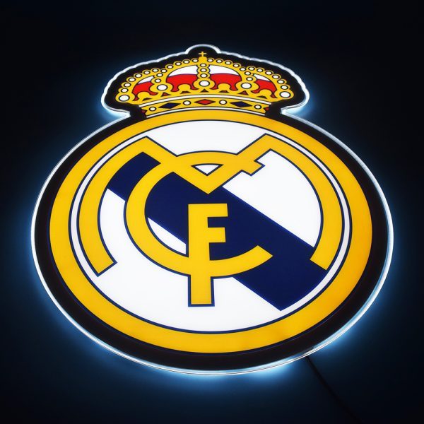 Real Madrid – Đèn LED Treo Tường In Logo CLB Real Madrid | Kích Thước ...