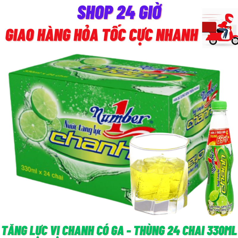 Tăng Lực Chanh Number 1 Thùng 24 Chai | Shopee Việt Nam