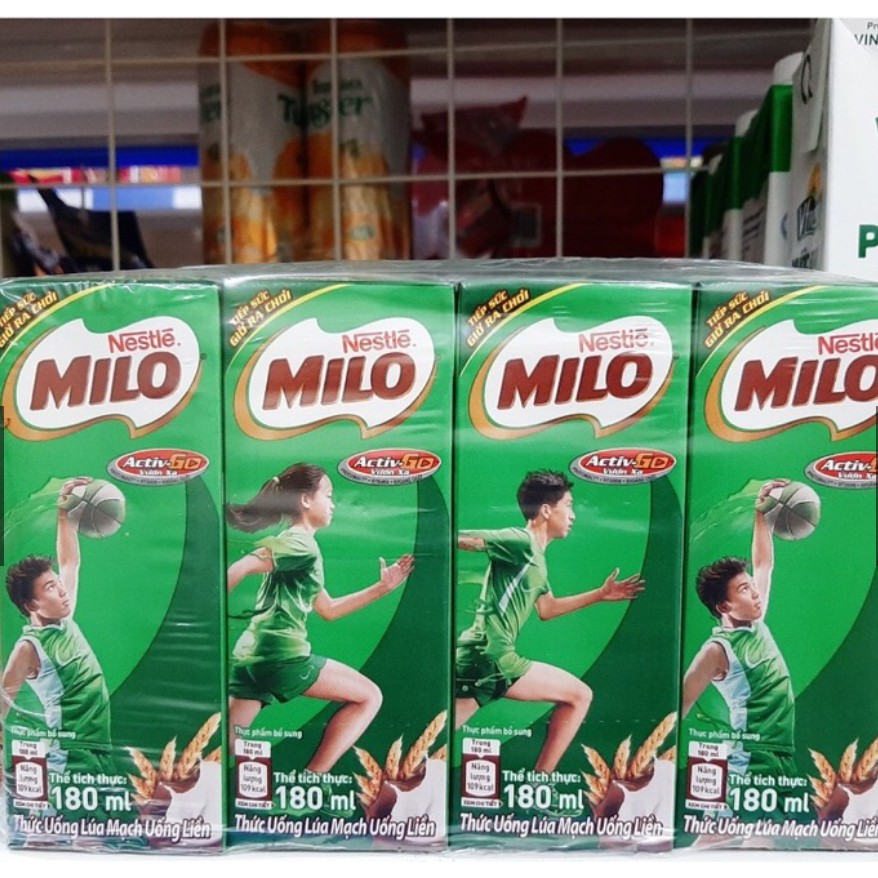 Sữa Milo Nestle 1 Lốc 4 Hộp 110ml - 180ml | Shopee Việt Nam