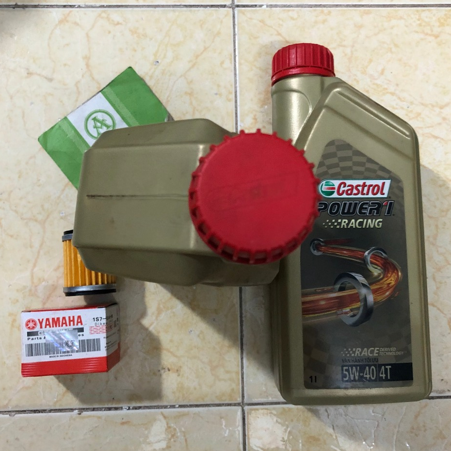 Castrol Power 1 Racing 4T - Sae 5W40 -1Lít (tặng lọc nhớt yamaha ...