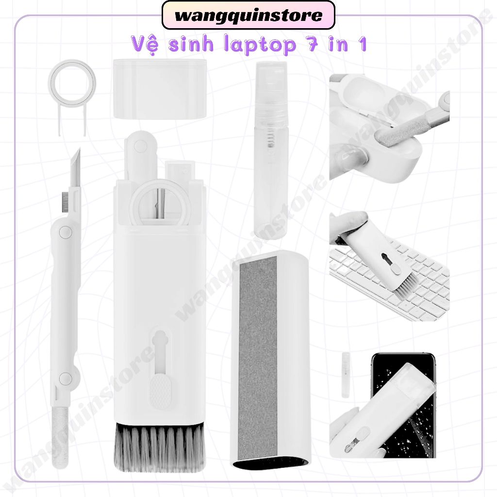 Bộ Dụng Cụ Vệ Sinh Bàn Phím Máy Tính Tai Nghe Đa Năng 7 Trong 1 Siêu Tiện Lợi Nhỏ Gọn Dễ Dàng ...