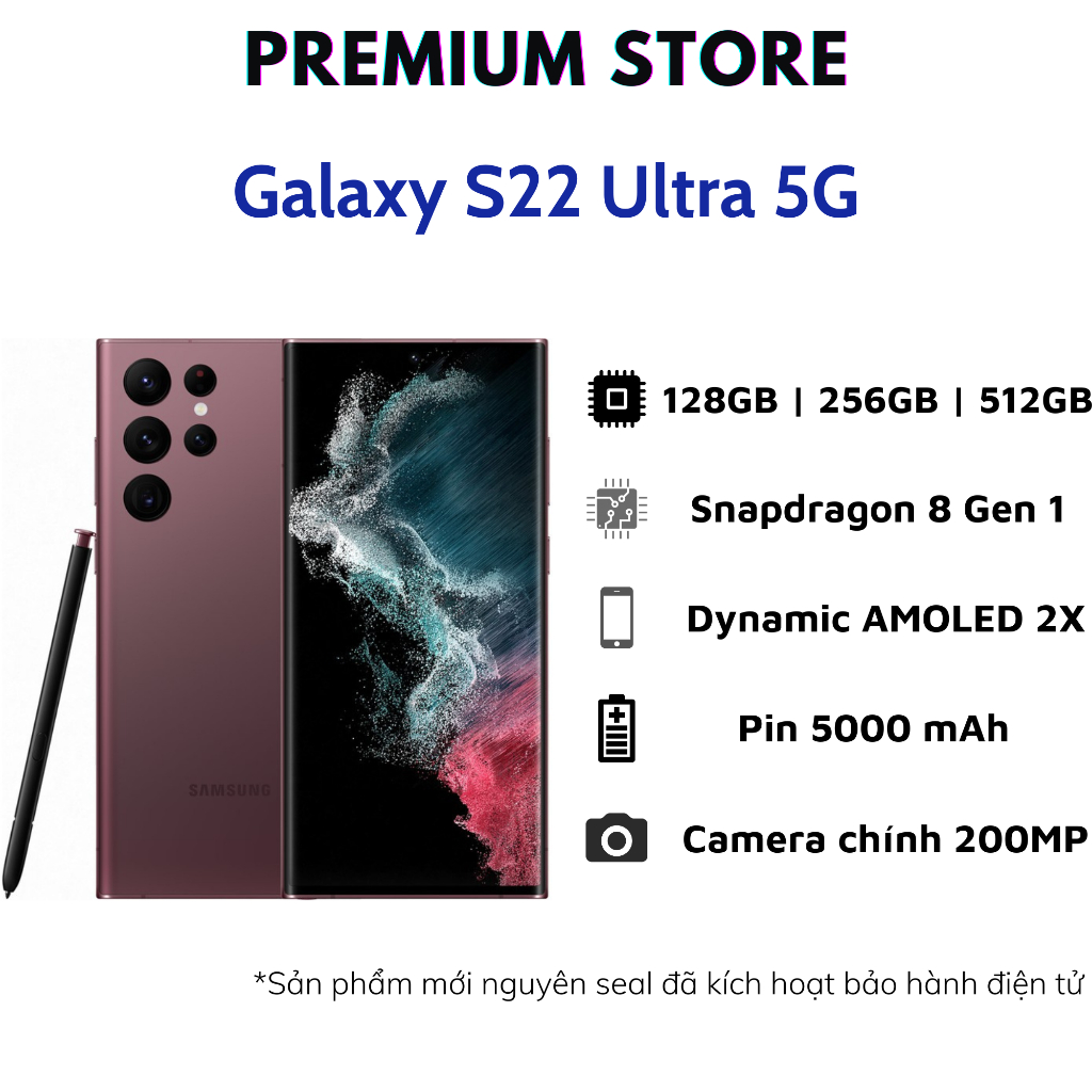 Điện Thoại Samsung Galaxy S22 Ultra 5G 128GB | 256GB | 512GB | Shopee Việt Nam