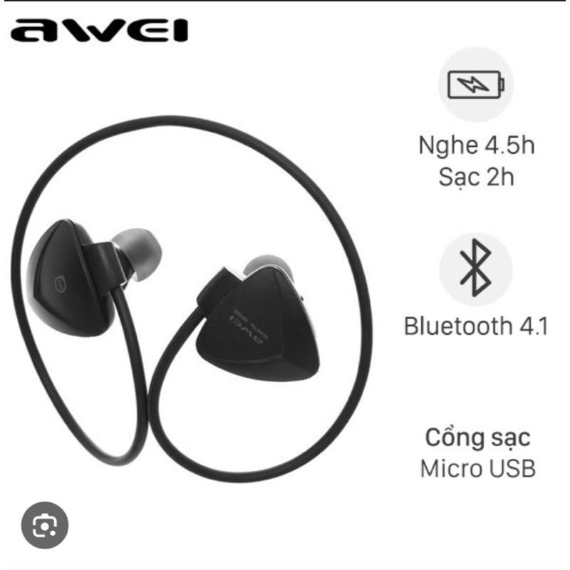 Combo 3 xác tai nghe Bluetooth Awei A840Bl ( chính hãng TGDD ) tai nghe ...