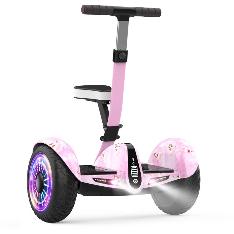 Xe điện cân bằng Mini Robot, xe điện cân bằng 10 inch, có yên ngồi đỡ ...