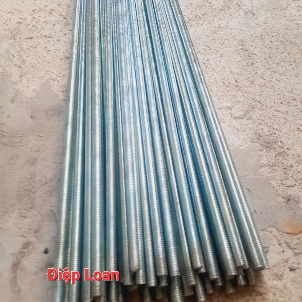 Thanh ren sắt, ty ren sắt 1mét M6, M8, M10, M12 | Shopee Việt Nam