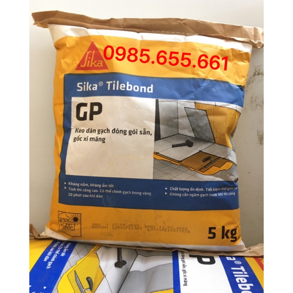 keo dán gạch tilebond GP loại 5kg.keo dán gạch,vữa ốp...bao 5kg và 25kg ...