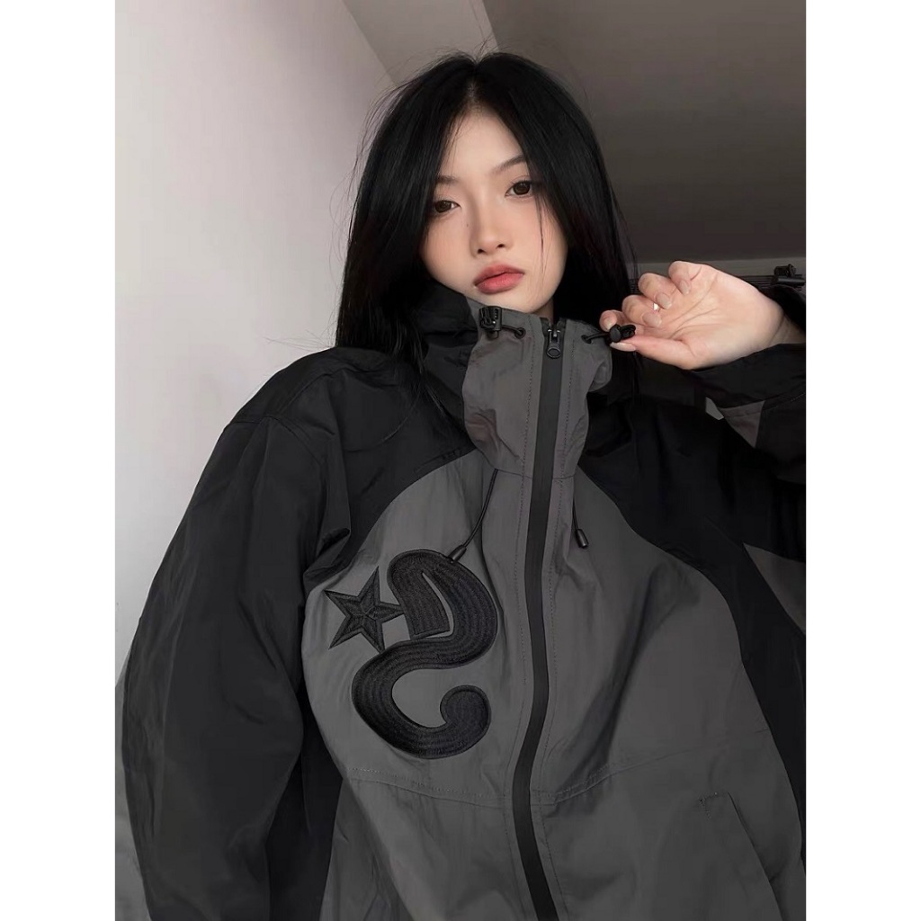 Áo Khoác Dù Nam Nữ 2 Lớp Form Unisex Thêu Họa Tiết Phối Mũ Chống Nắng - CLITUS | Shopee Việt Nam