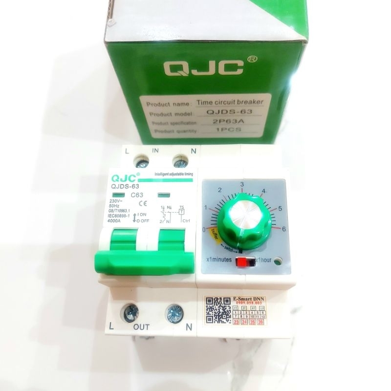 MCB Timer Hẹn Giờ Đếm Ngược 63A - [Tối Đa 6 Giờ] Chống Chập Chống Quá ...