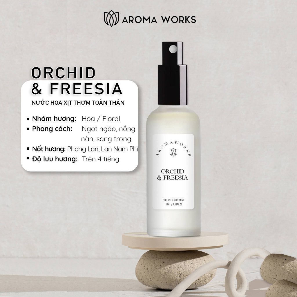 Nước Hoa Xịt Thơm Toàn Thân, Tóc Aroma Works Body Mist | Shopee Việt Nam