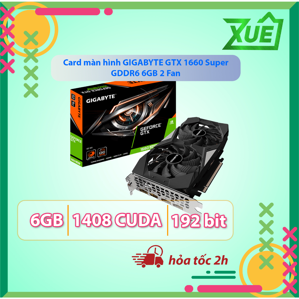 CARD MÀN HÌNH VGA GIGABYTE GeForce GTX 1660 SUPER OC 6G (GV-N166SOC-6GD) | Shopee Việt Nam