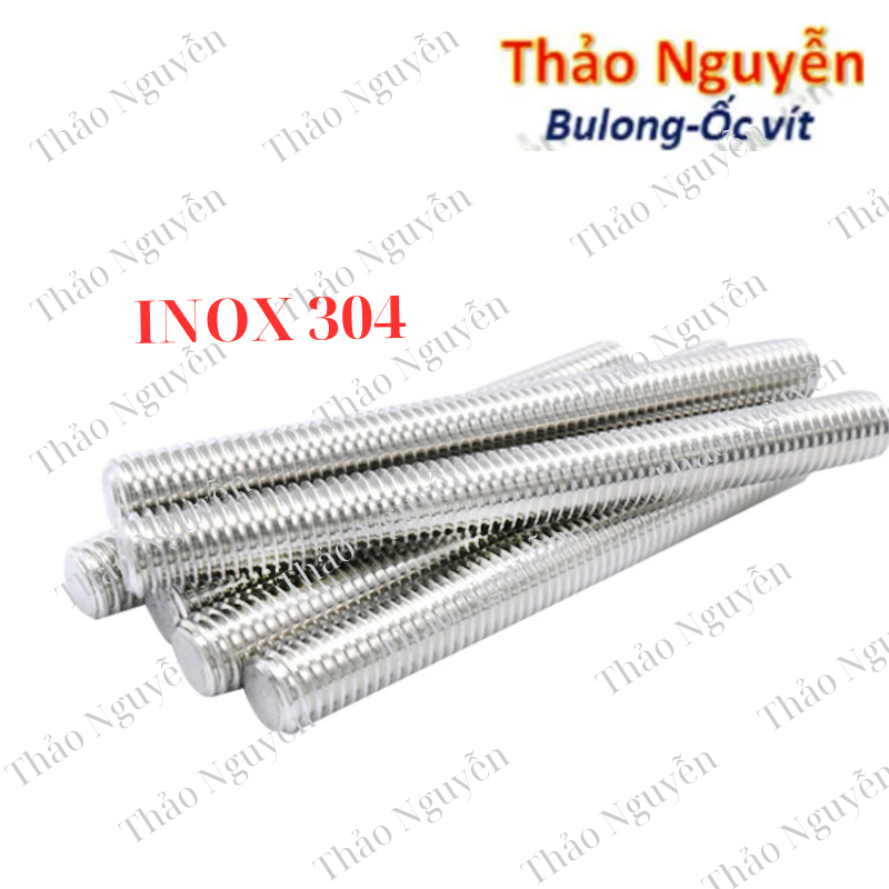 cây ty ren INOX 304 M3 M4 M5 M6 M8 M10 dài 0.25m 0.5m | Shopee Việt Nam
