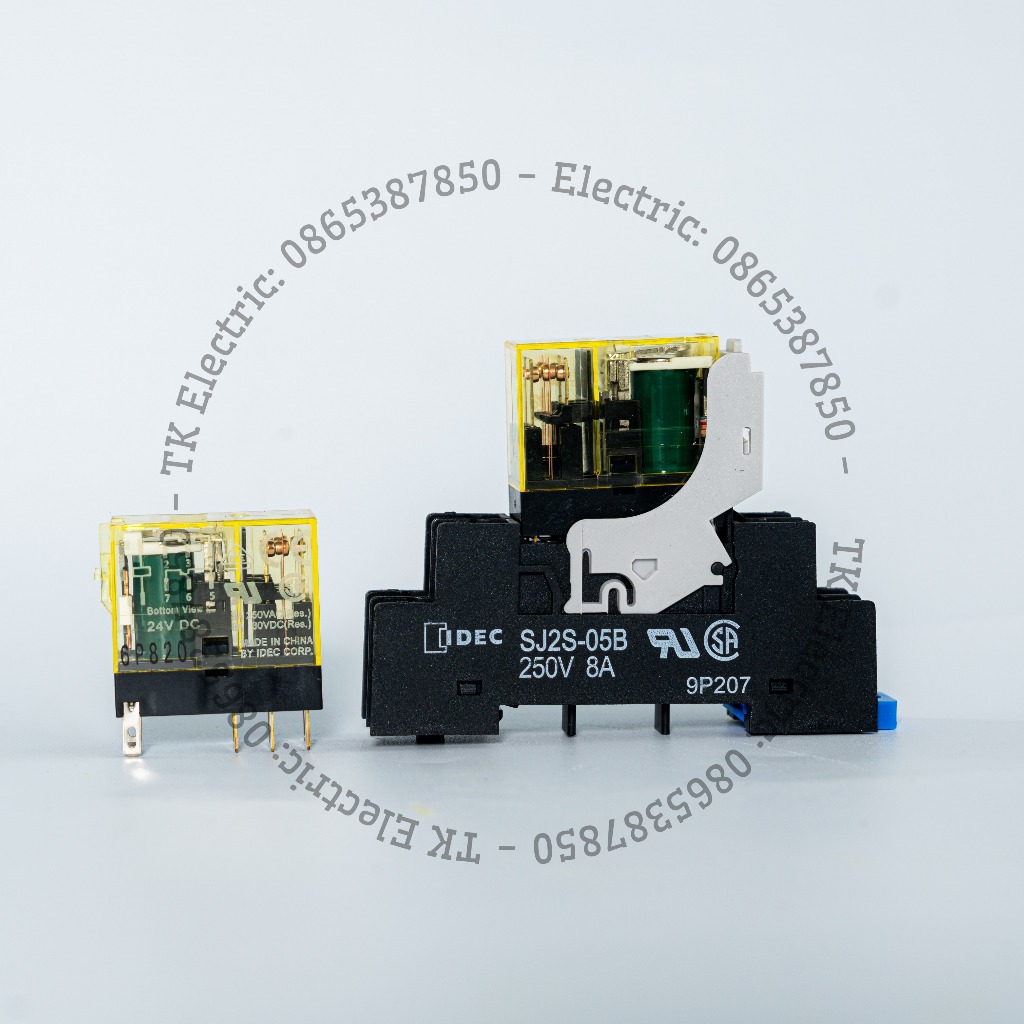 Combo role + đế SJ2S - 05B role idec 8 chân nhỏ 24v 220v | Shopee Việt Nam