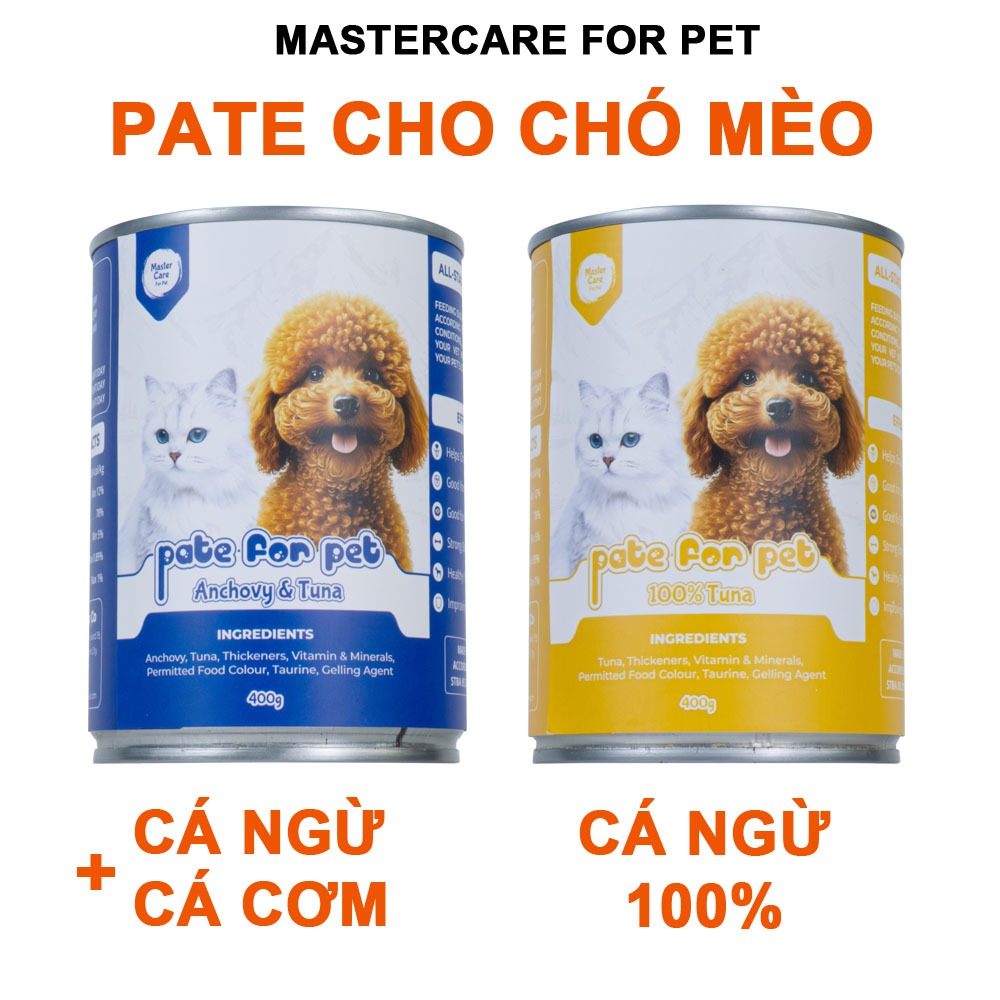 Pate cho MÈO, CHÓ siêu rẻ, nhiều vị, dinh dưỡng đầy đủ cho thú cưng - MasterCare For Pet - Pate ...