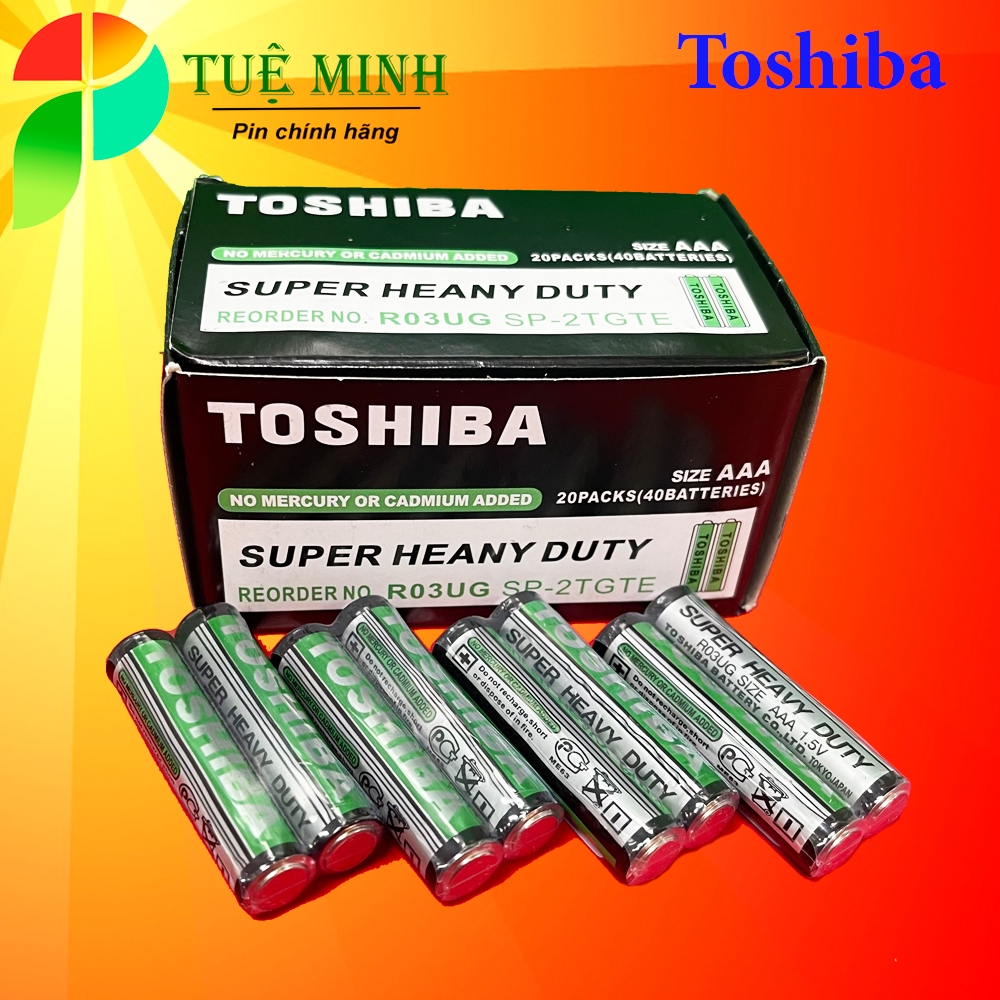 Hộp 40 viên pin Toshiba AAA dùng cho điều hòa, điều khiển tivi, đồ chơi giá siêu rẻ | Shopee ...
