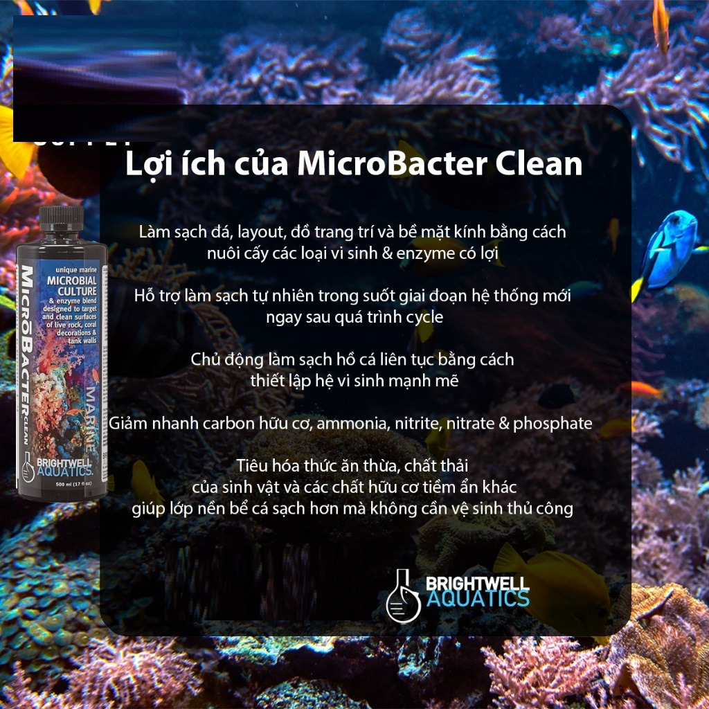 Vi sinh MicroBacter 7, thức ăn vi sinh Reef BioFuel và Vi sinh ...