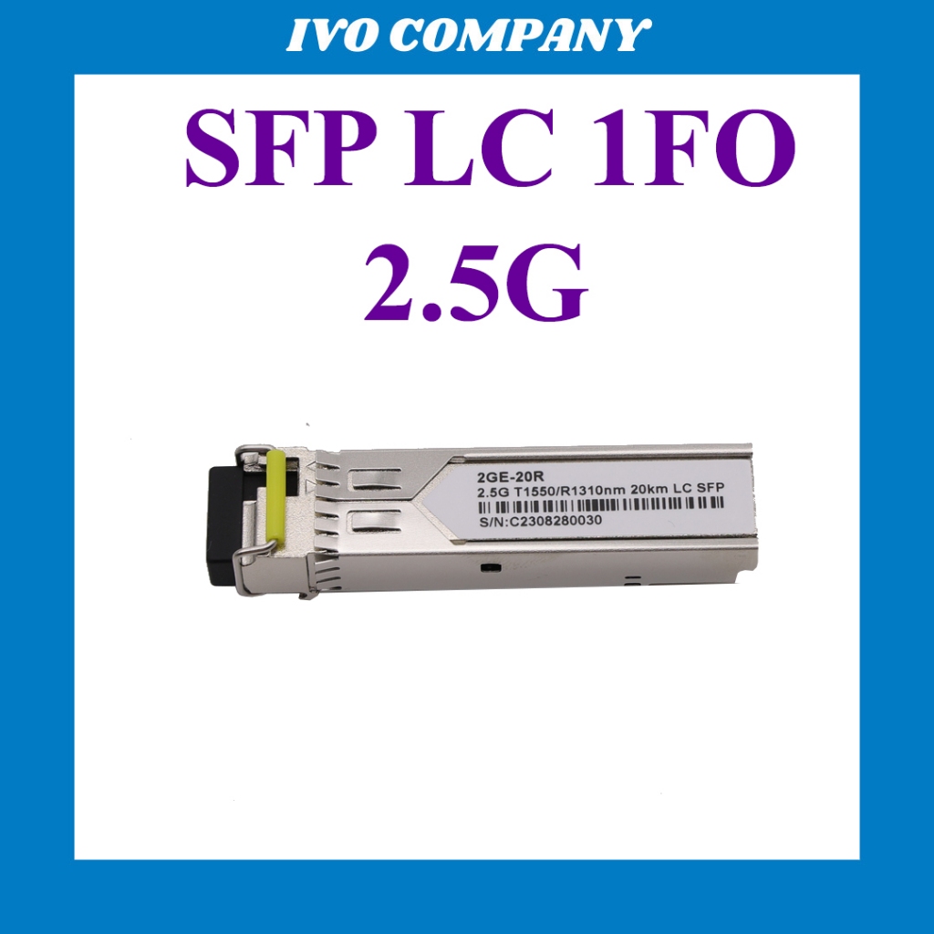 Module SFP LC 1FO 2.5Gbps Single Mode Single Fiber A/B | Shopee Việt Nam