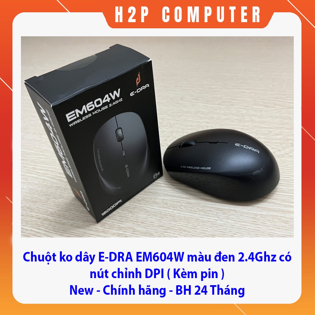 Chuột không dây E-Dra EM604W 2.4Ghz màu đen ( Kèm Pin ) - New - Chính ...