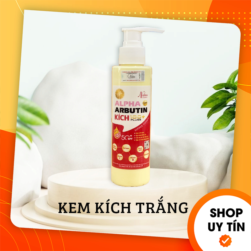 [Chính Hãng] Kem Kích Trắng Nicos 100 Alpha Abutine Nikos Beauty ...
