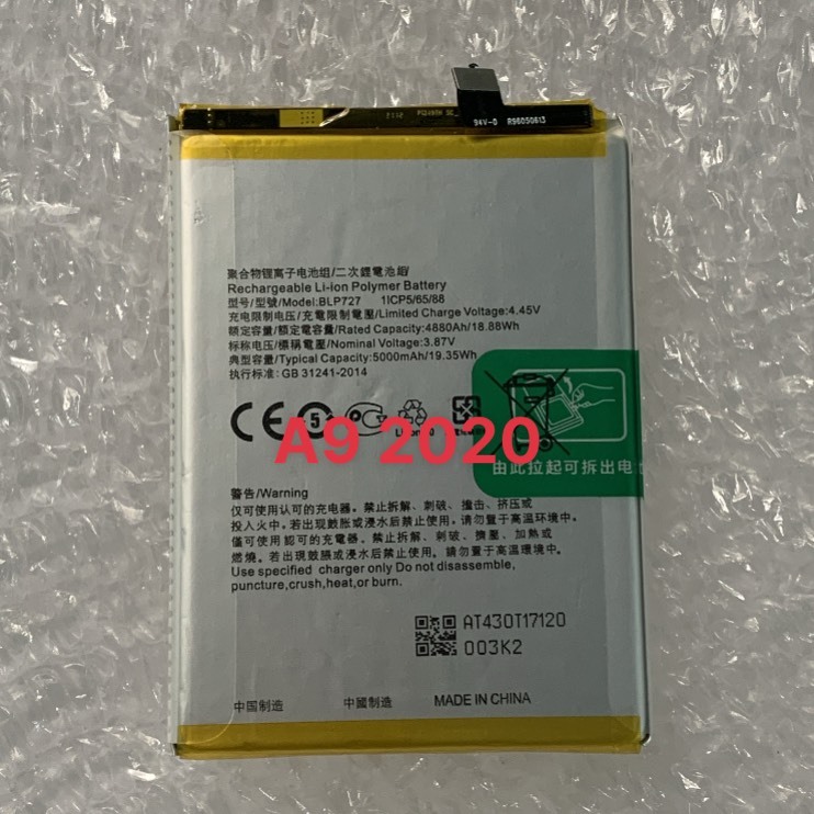 Pin Oppo A9 2020 / A5 2020 / BLP727 Zin dung lượng 5000mAh | Shopee Việt Nam