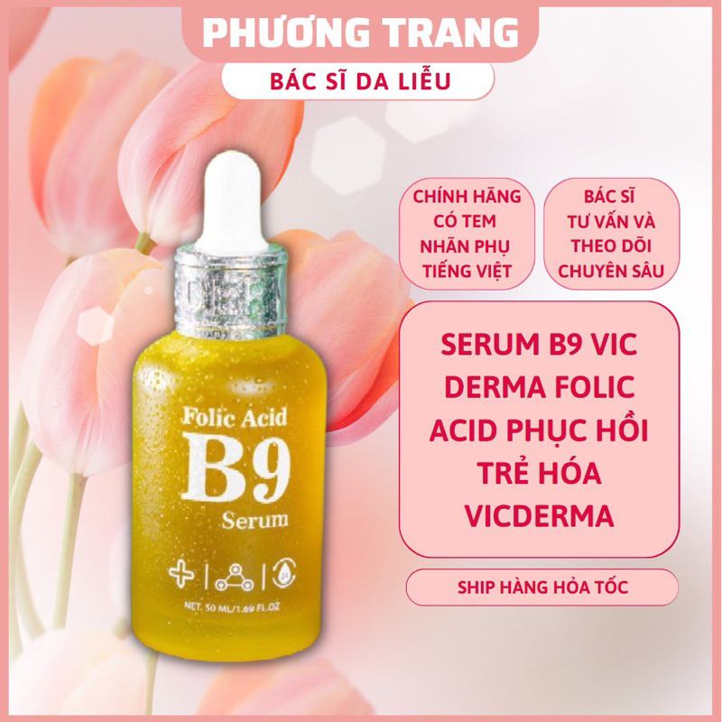 [Chính Hãng] Serum B9 Vic Derma Folic Acid Phục Hồi Trẻ Hóa Vicderma ...