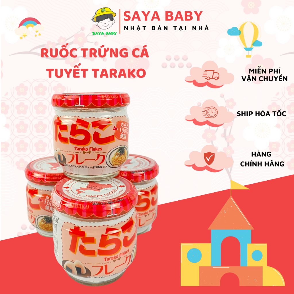 (Date T7/2024)Trứng Cá Tuyết Tarako Flakes cho bé ăn dặm nội địa Nhật ...