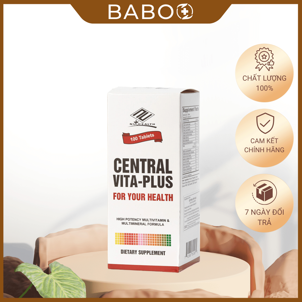 Central Vita- Plus For Your Health bổ sung vitamin và khoáng chất tăng ...
