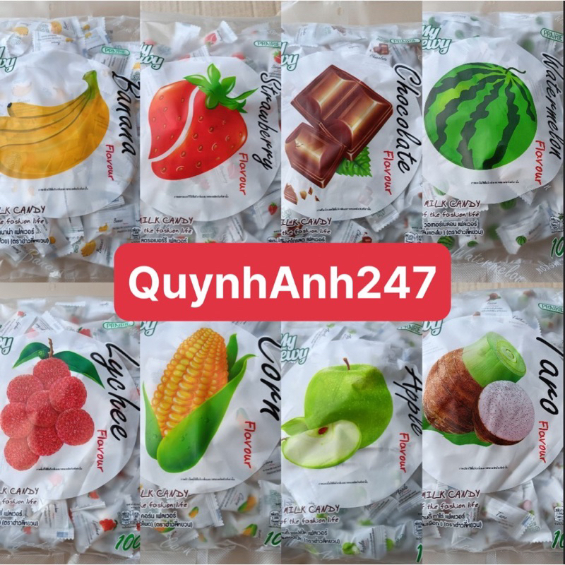 KẸO SỮA MY CHEWY NHÂN TRÁI CÂY ( gói lớn 100 viên) | Shopee Việt Nam