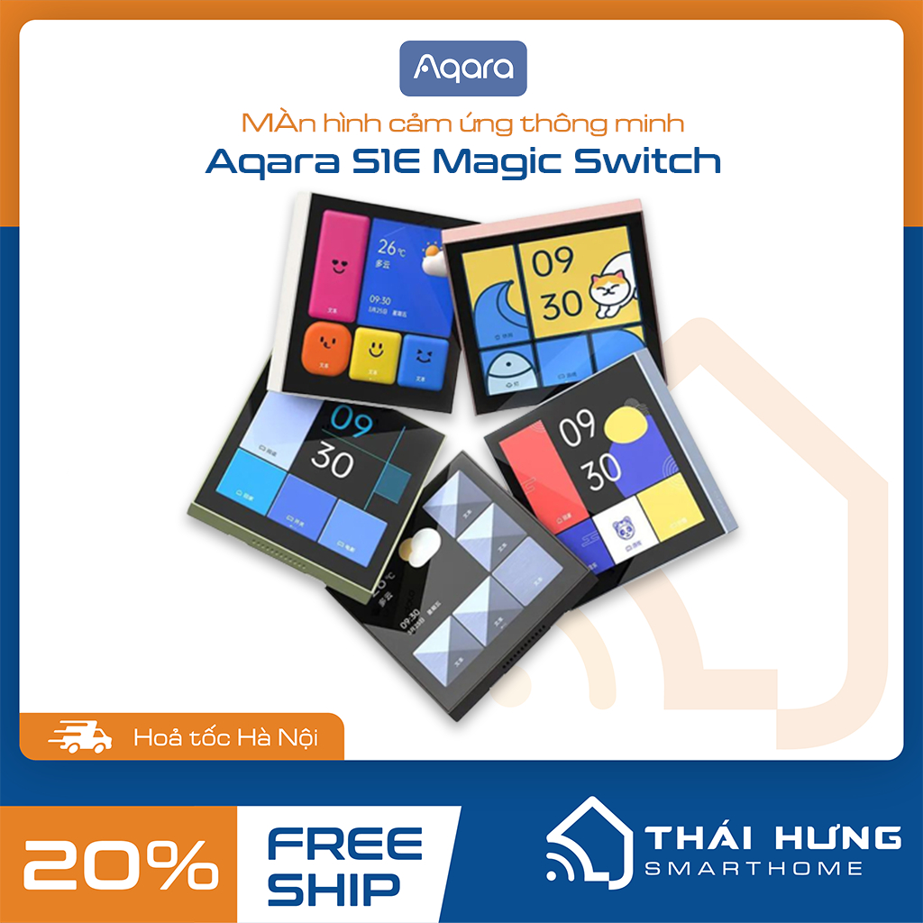 [Hỏa tốc HN] Công tắc màn hình cảm ứng Aqara S1E Magic Switch, bản quốc ...