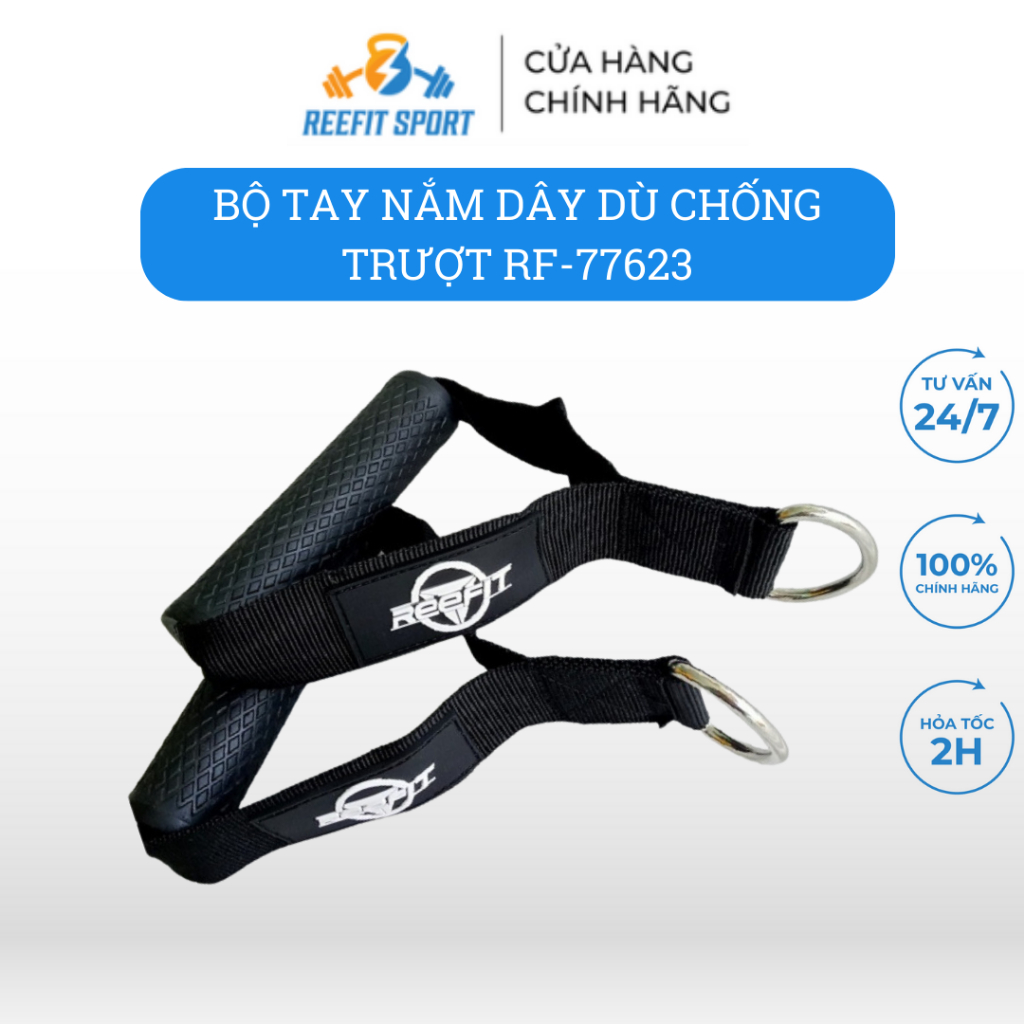 Bộ tay nắm dây dù chống trượt hỗ trợ tập gym Reefit RF-77623 (1 cặp ...