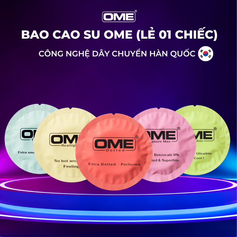 1 cái (chiếc) bao cao su OME size 52mm siêu mỏng, công nghệ Hàn Quốc | Shopee Việt Nam