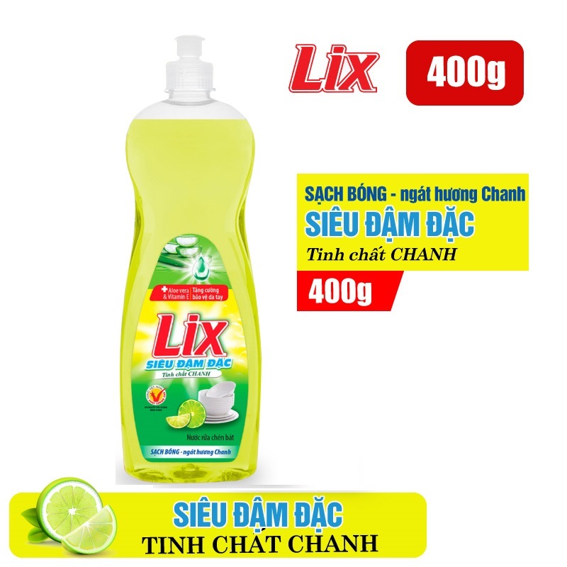 Nước rửa chén Lix siêu sạch đậm đặc tiết kiệm rửa chén Lix Yes hương ...